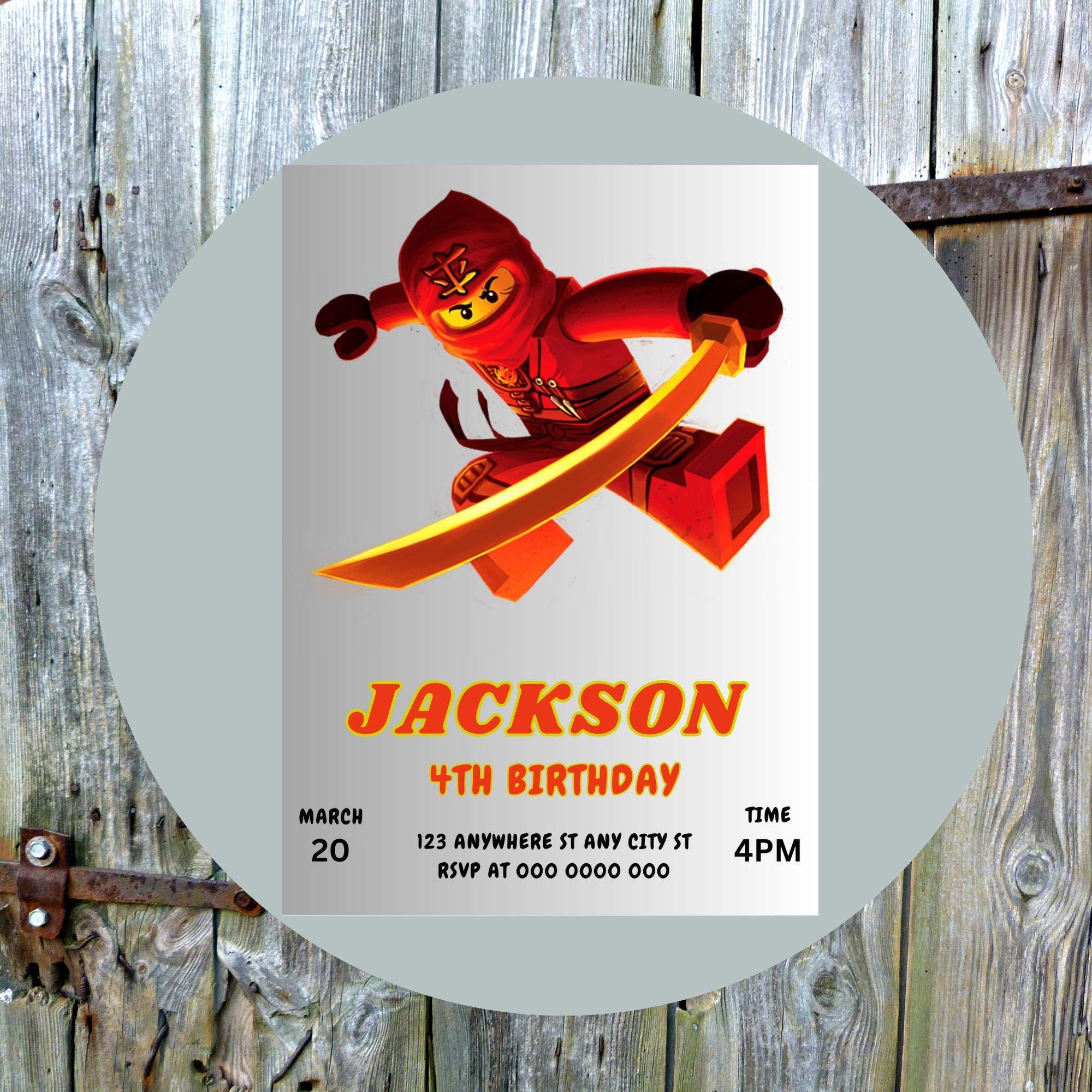 Printable Ninja Birthday Party Invitation, Editable Ninja Turtle ...