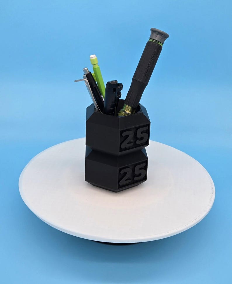 Dumbbell Pencil Holder – Gym Desk Organizer, Fitness Decor for Office ...