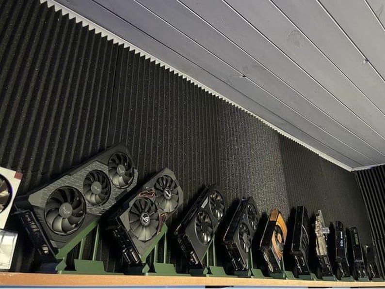 GPU Display Stand | Graphics Card Holder for Desk | PC Setup Decor ...