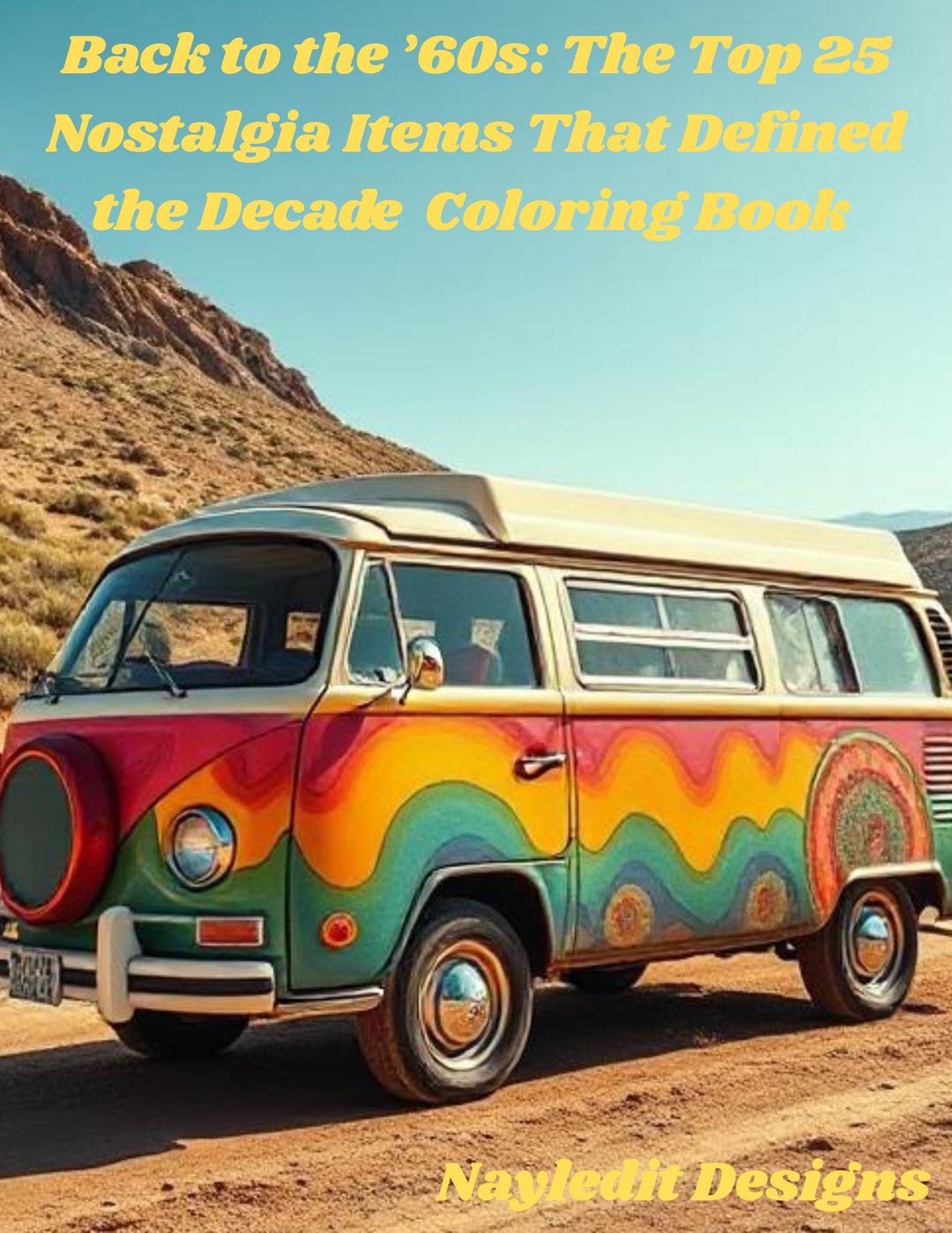 Back to the ’60s: Items That Defined the Decade Coloring Book - Etsy