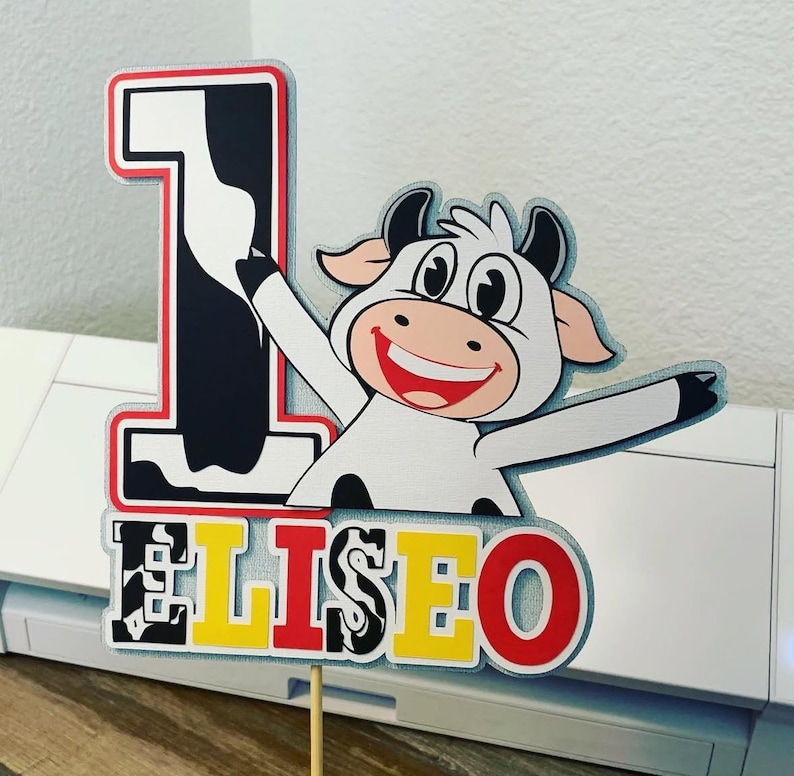 La Vaca Lola Cake Topper - Etsy