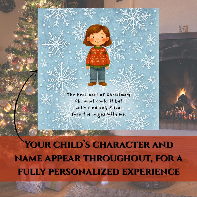 Personalized Christmas Story Book - Keepsake Bedtime Story - Etsy