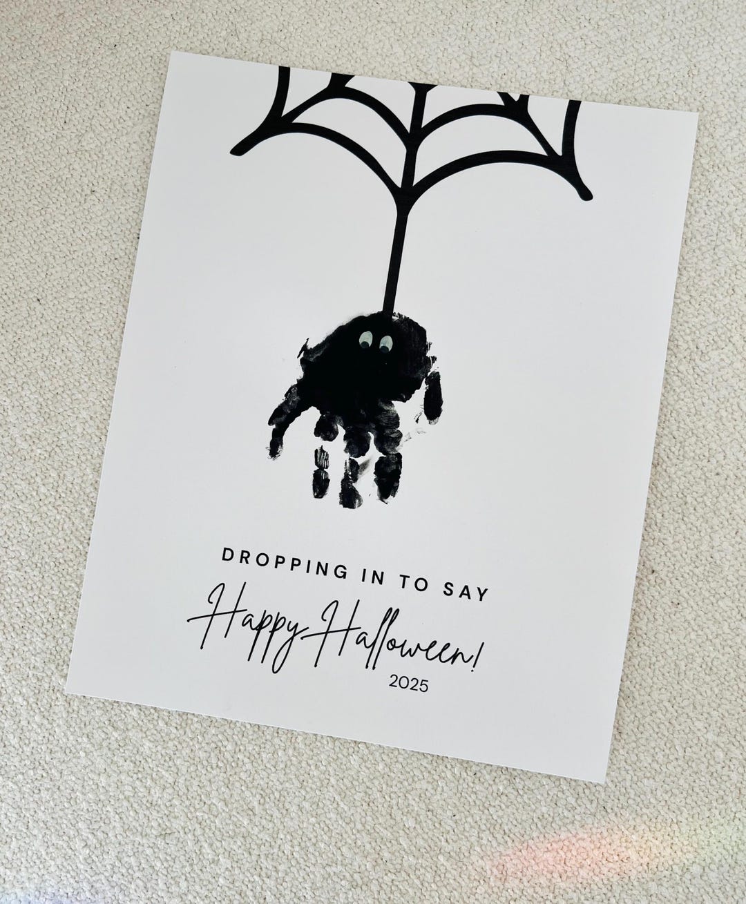 Halloween Spider Handprint Printable | Dropping in to Say Happy ...