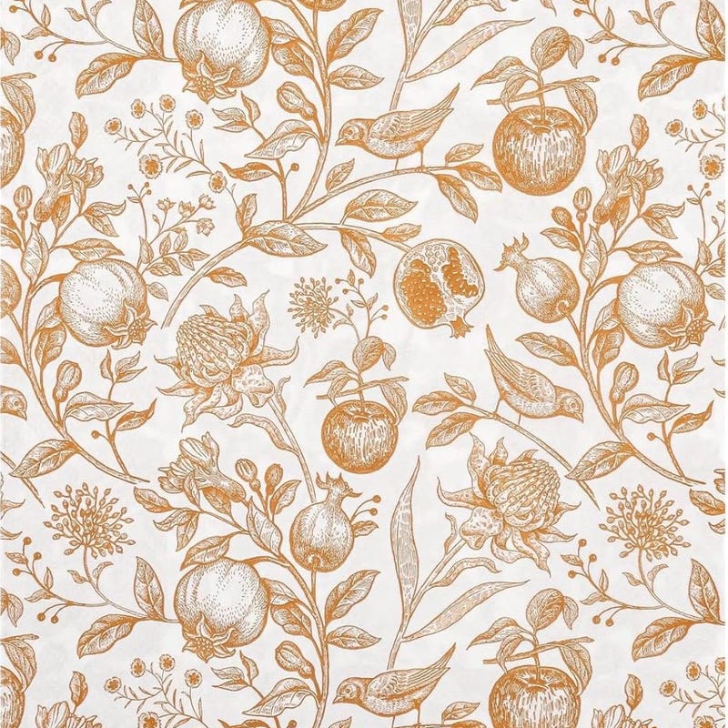 Brown Floral Napkins - Etsy