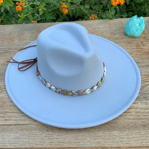 Crazy Lace Agate Hatband, Gemstone Hat Band - Etsy