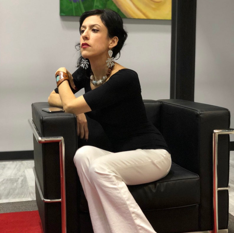 Surreal Face Earrings Face and Laurel Body Earrings - Etsy