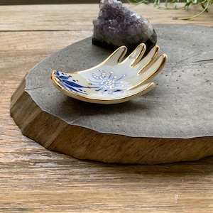Celestial Hand Trinket Dish, Mini Ceramic Ring Dish, Ceramic Ring ...