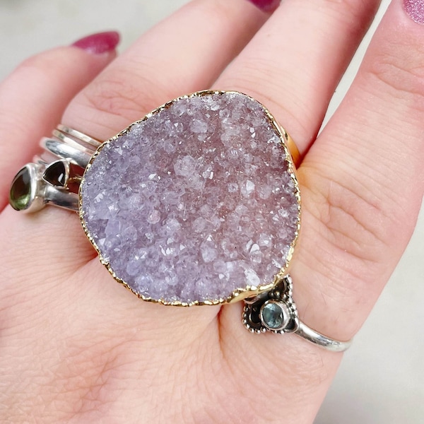 Druzy Cuff - Etsy
