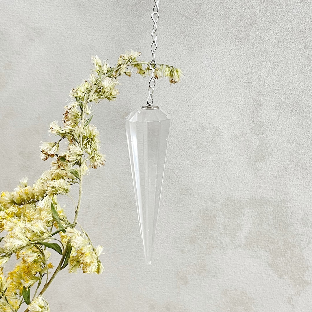 Clear Quartz Crystal Pendulum (EPJ-PA10-20) - Etsy