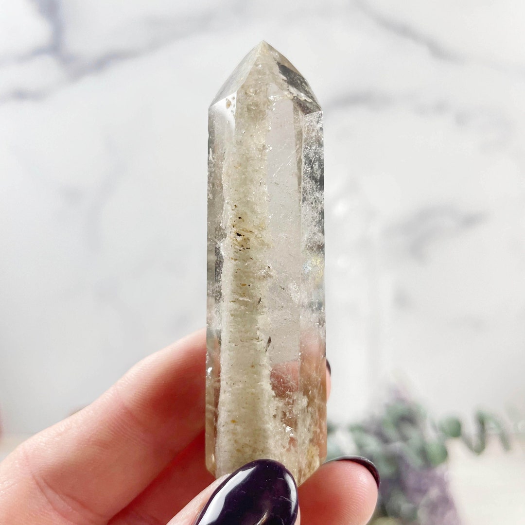Thousand Layered Quartz, Lodolite Garden Quartz Tower (EPJ-HGOT52-5) - Etsy