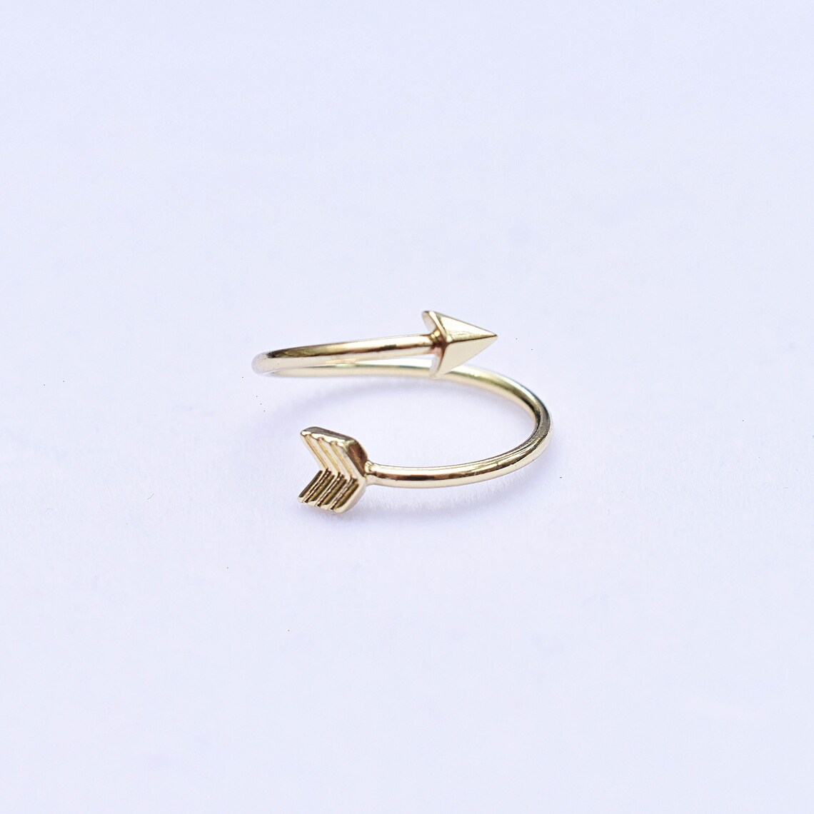 Arrow Ring Midi Ring Simple Delicate Adjustable Ring Silver | Etsy