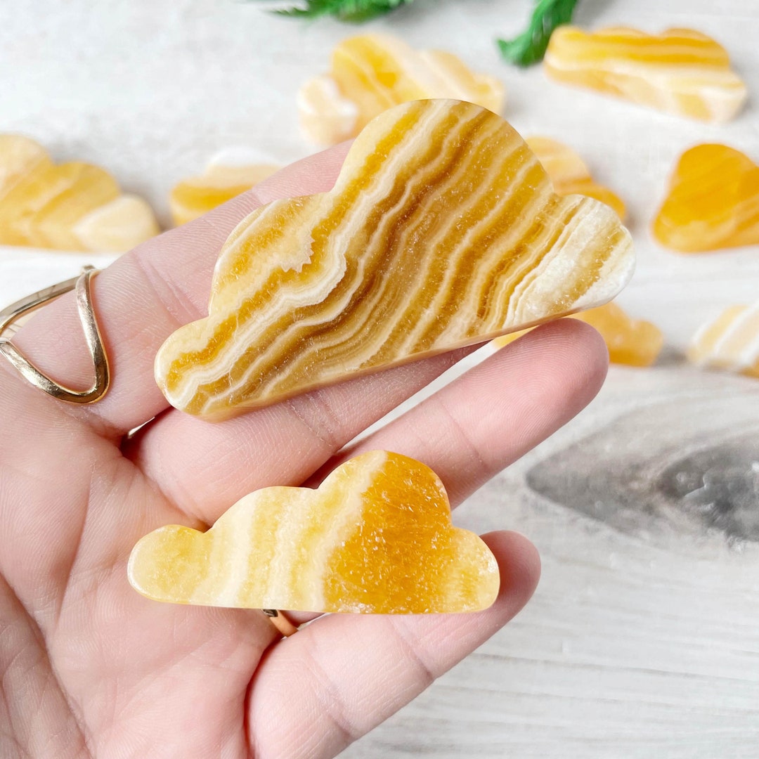 Yellow Calcite Cloud Carving (EPJ-HDHB28) - Etsy