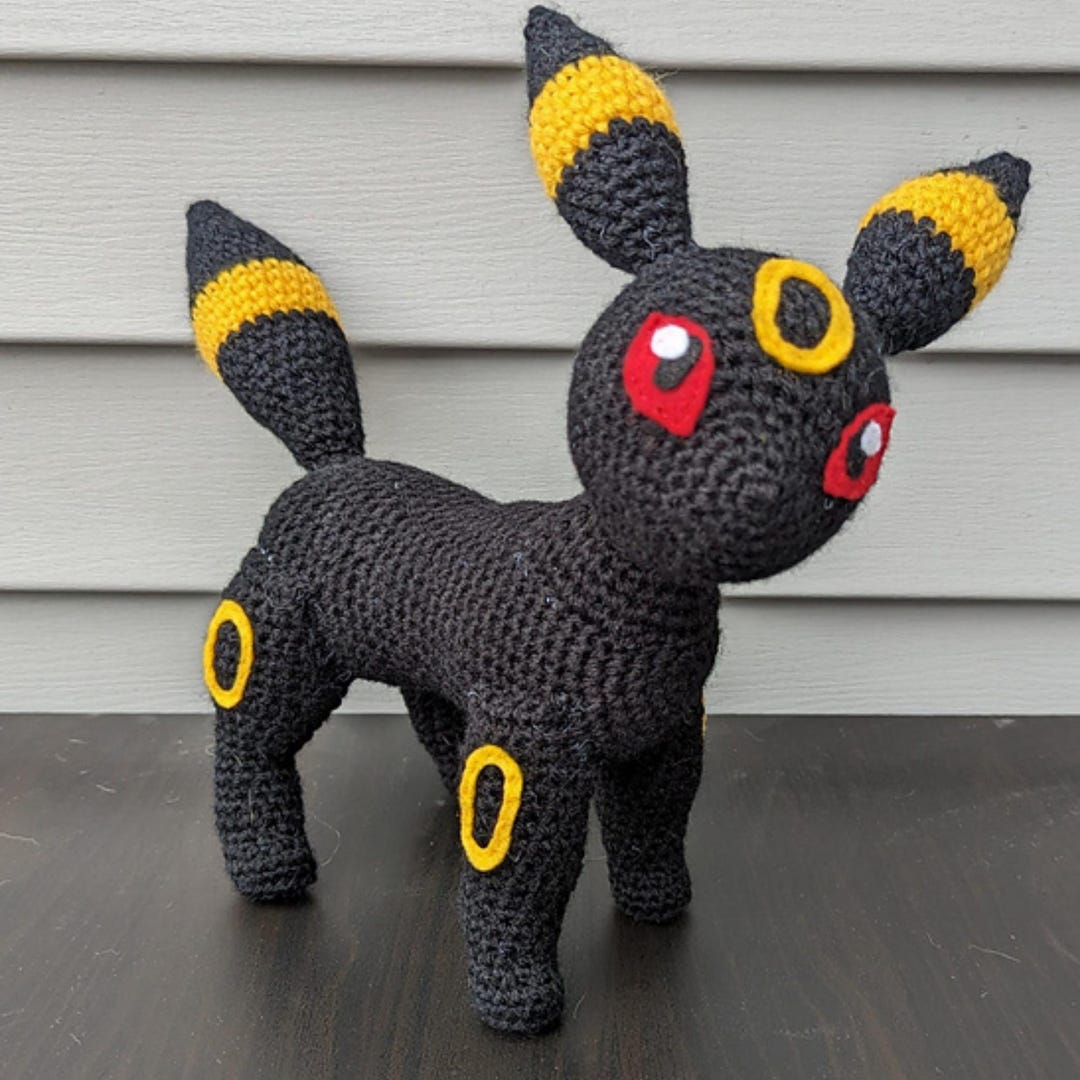 Umbreon Amigurumi Crochet Pattern – PDF Plush Toy Tutorial – Cute ...