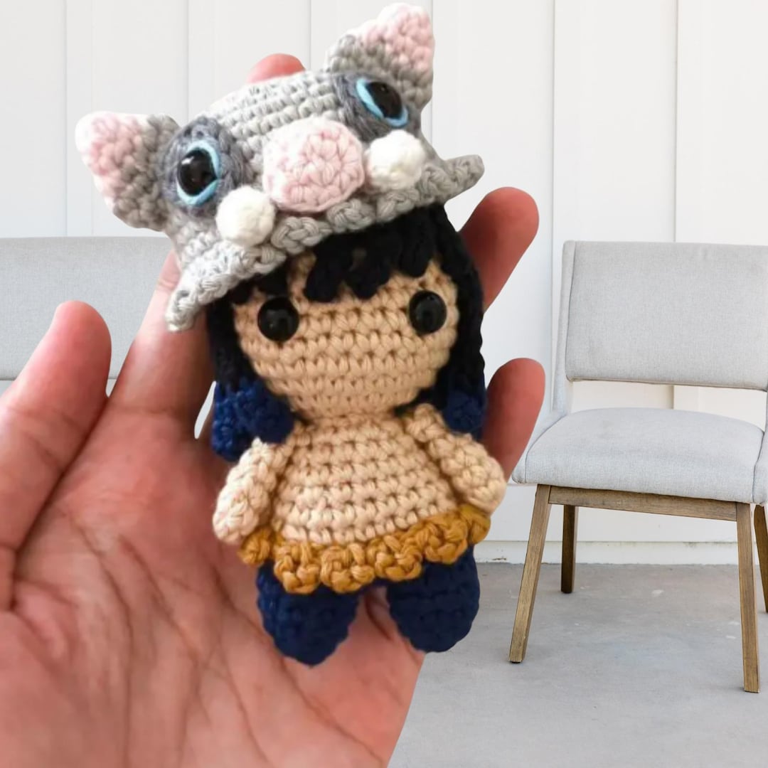 Inosuke Amigurumi Crochet Pattern – Easy PDF Tutorial, Demon Slayer ...