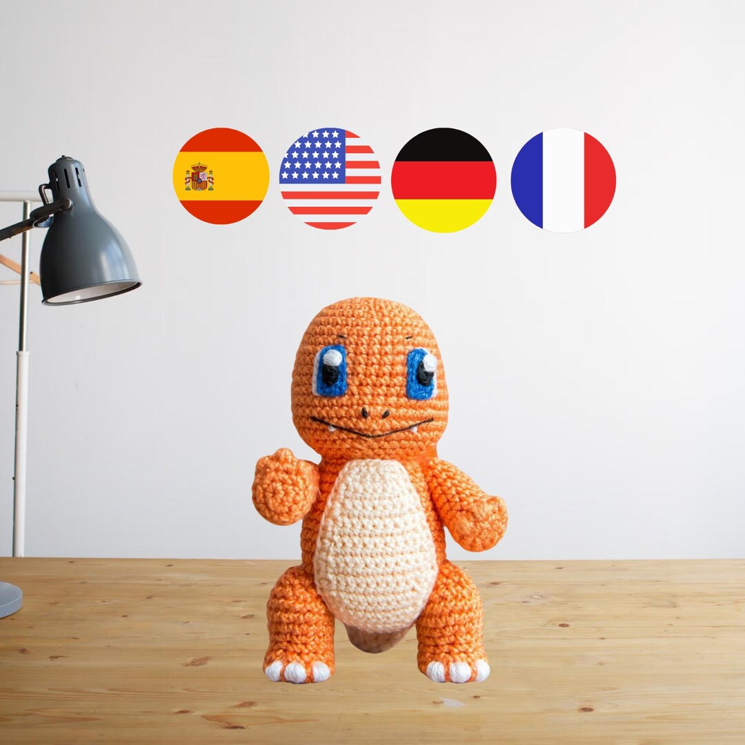 Charmander Amigurumi Crochet Pattern PDF - 103 Photos - Beginner ...
