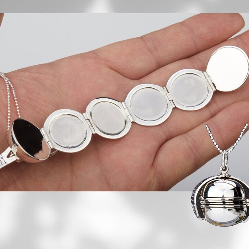 Ball Locket Necklace - Etsy