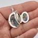 Four Photos Double Stack Sterling Silver Locket,custom Engrave Oval ...