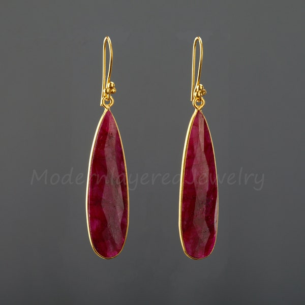 Ruby Earrings - Etsy