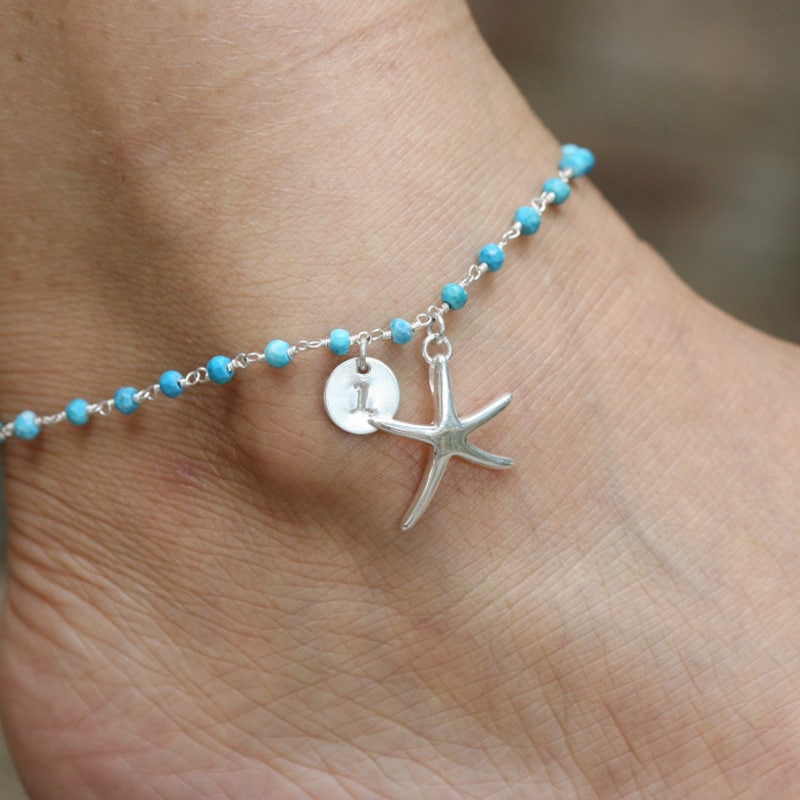 Starfish Anklet - Etsy