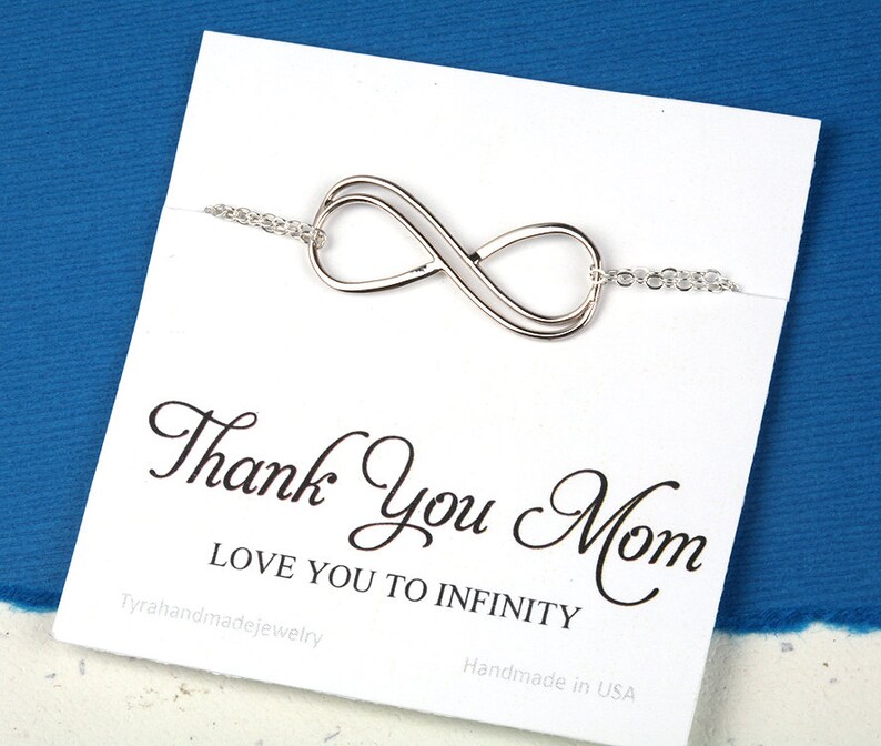 Mother infinity charm bracelet sistersgift for mother of | Etsy