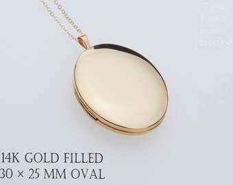 Large Oval Locket - Etsy