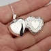 Sterling Silver Heart Locket With Photo, Custom Engraving,victorian ...
