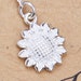 Sterling Silver Infinity Sunflower Necklaceflower Infinity - Etsy