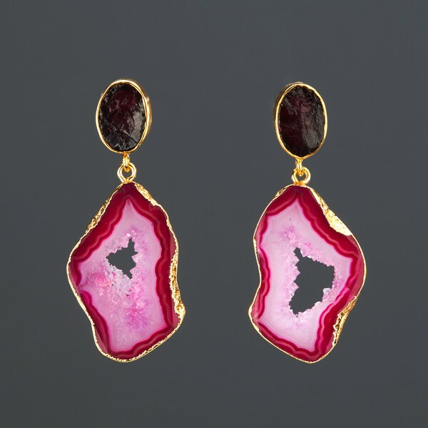 Geode Earrings - Etsy