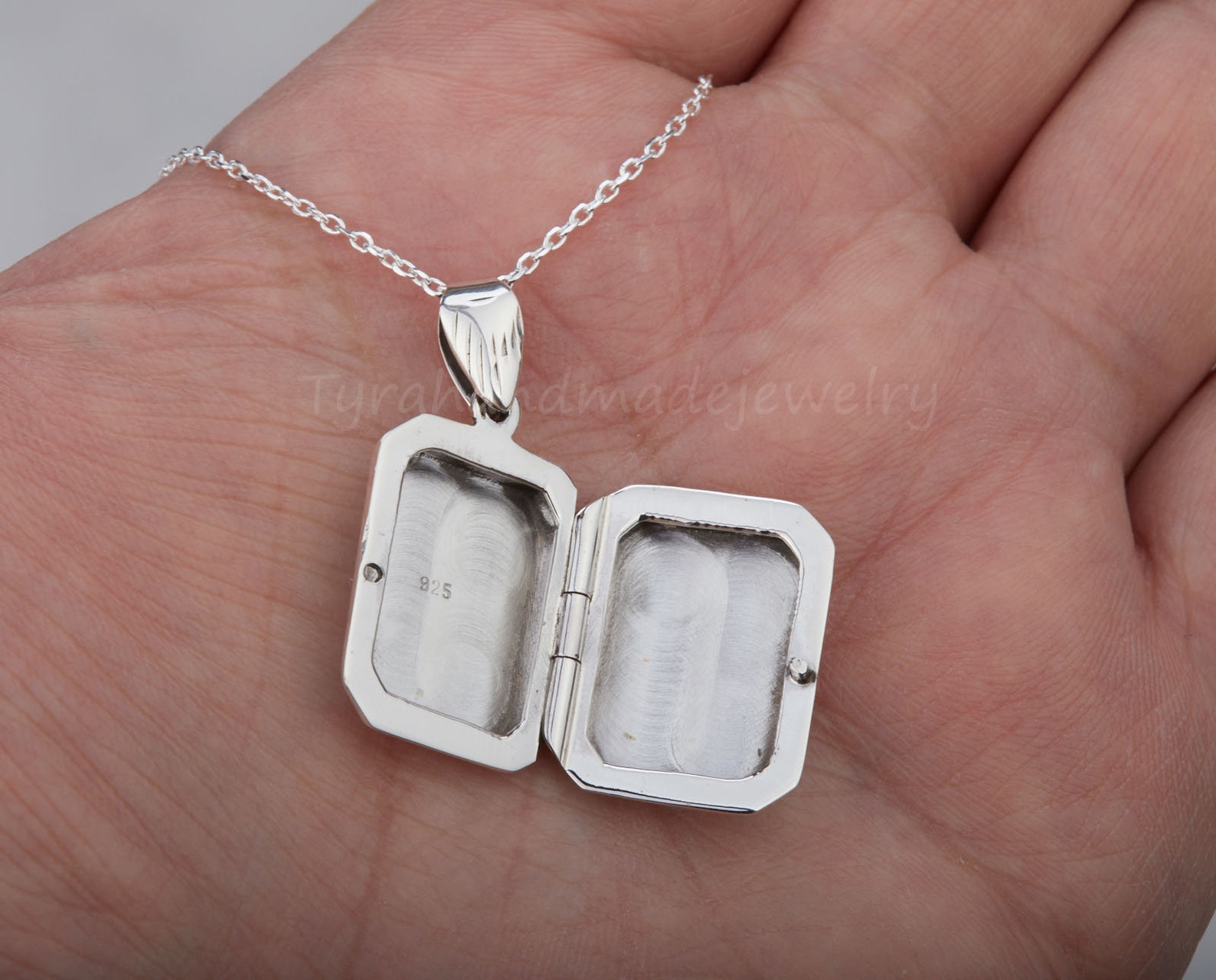 Sterling Silver Rectangle Photo Locketantique Victorian - Etsy