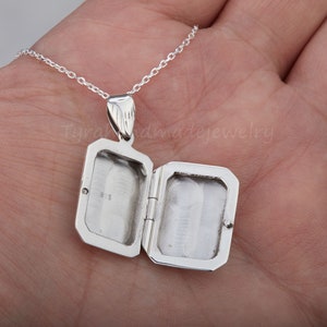 Sterling Silver Rectangle Photo Locket,antique Victorian Etched Box ...