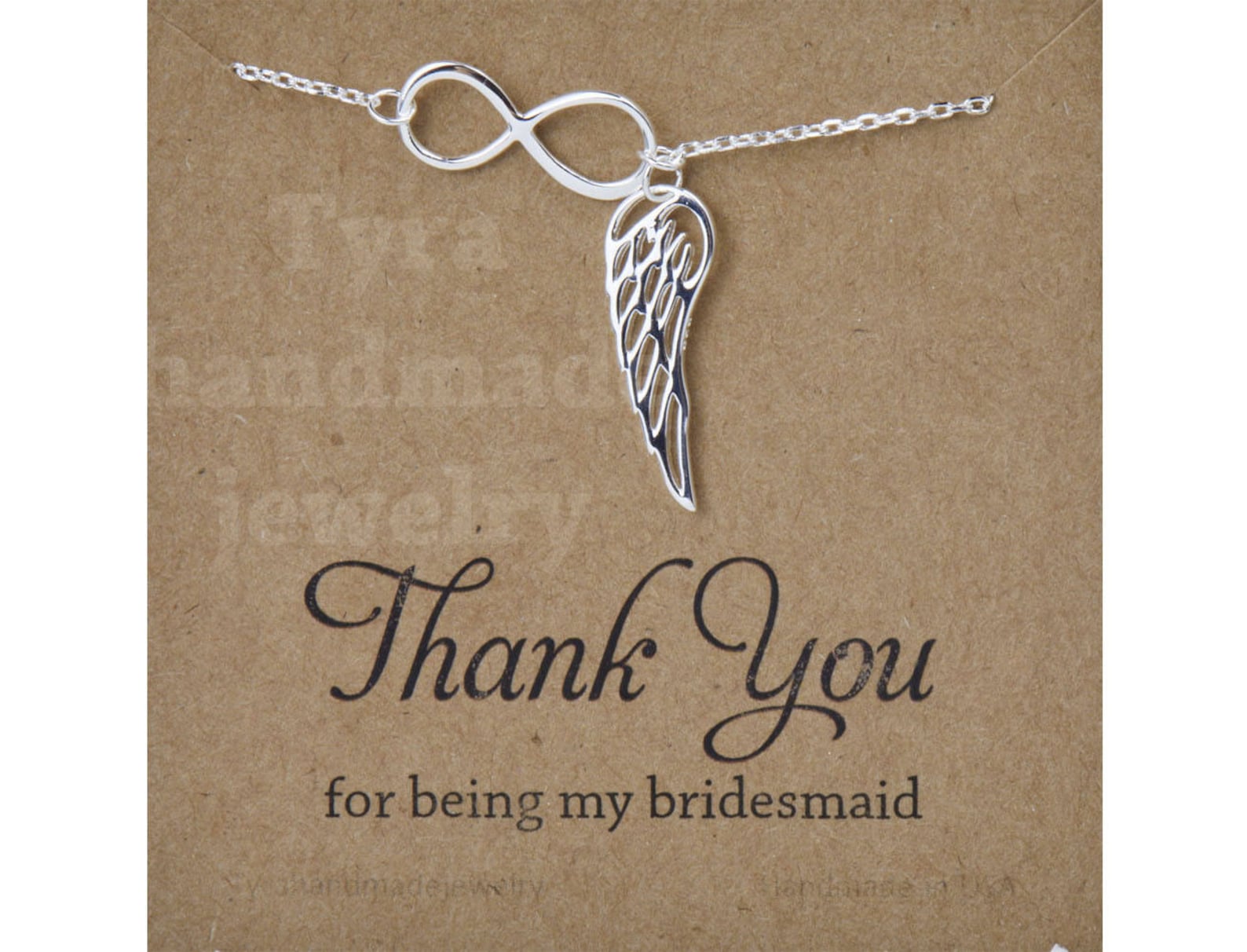 Infinity Angel Wing Lariat Y Necklacesterling Silver Wing - Etsy