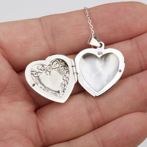 Sterling Silver Heart Locket With Photo, Custom Engraving,victorian ...