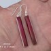 Long Rectangle Ruby Earrings, Gold Vermeil, July Birthday Gift - Etsy
