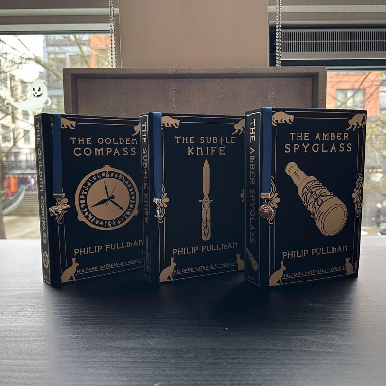 His Dark Materials by Philip Pullman | Custom Hardback Book Rebinding ...