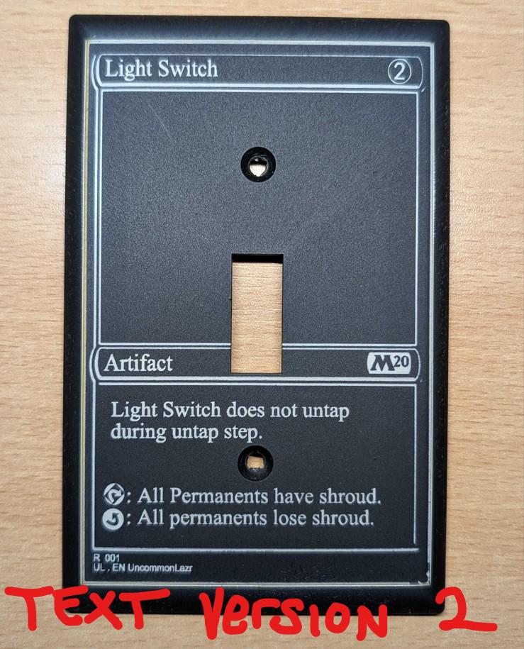 Magic the Gathering Inspired - Light Switch Plate/cover (wall Plates ...