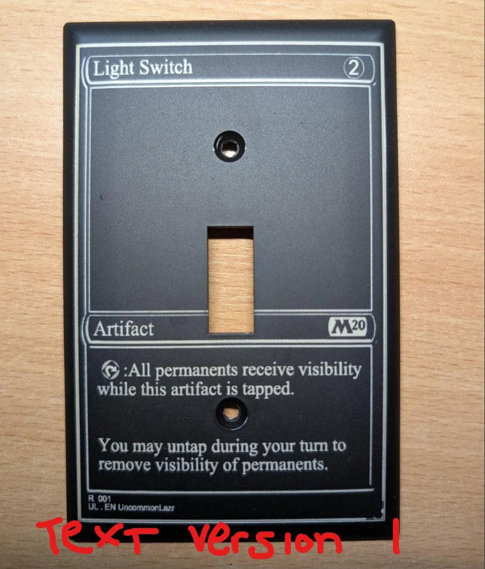 Magic the Gathering Inspired - Light Switch Plate/cover (wall Plates ...