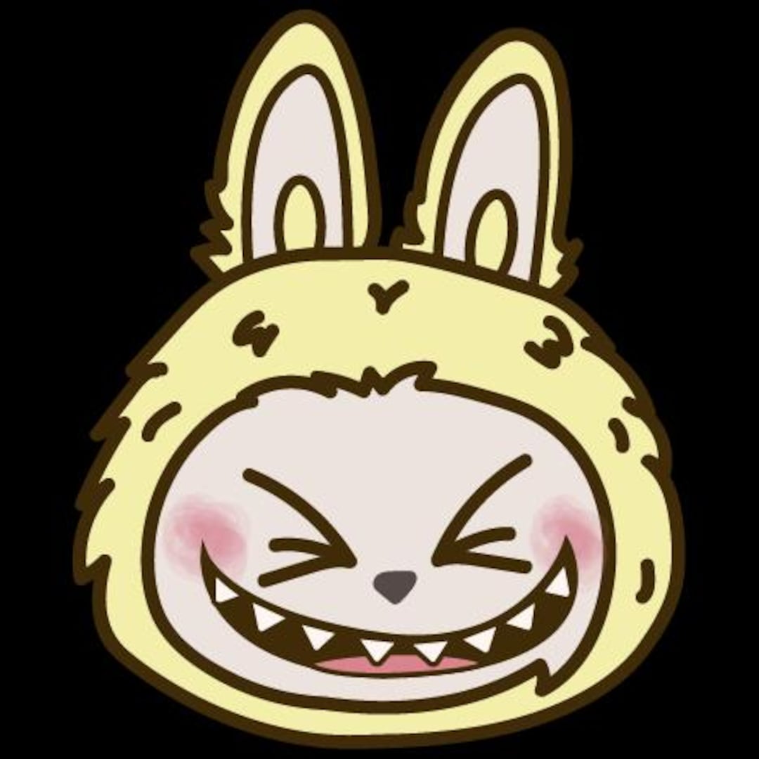 Labubu Yellow Laughing Twitch Emote - Etsy