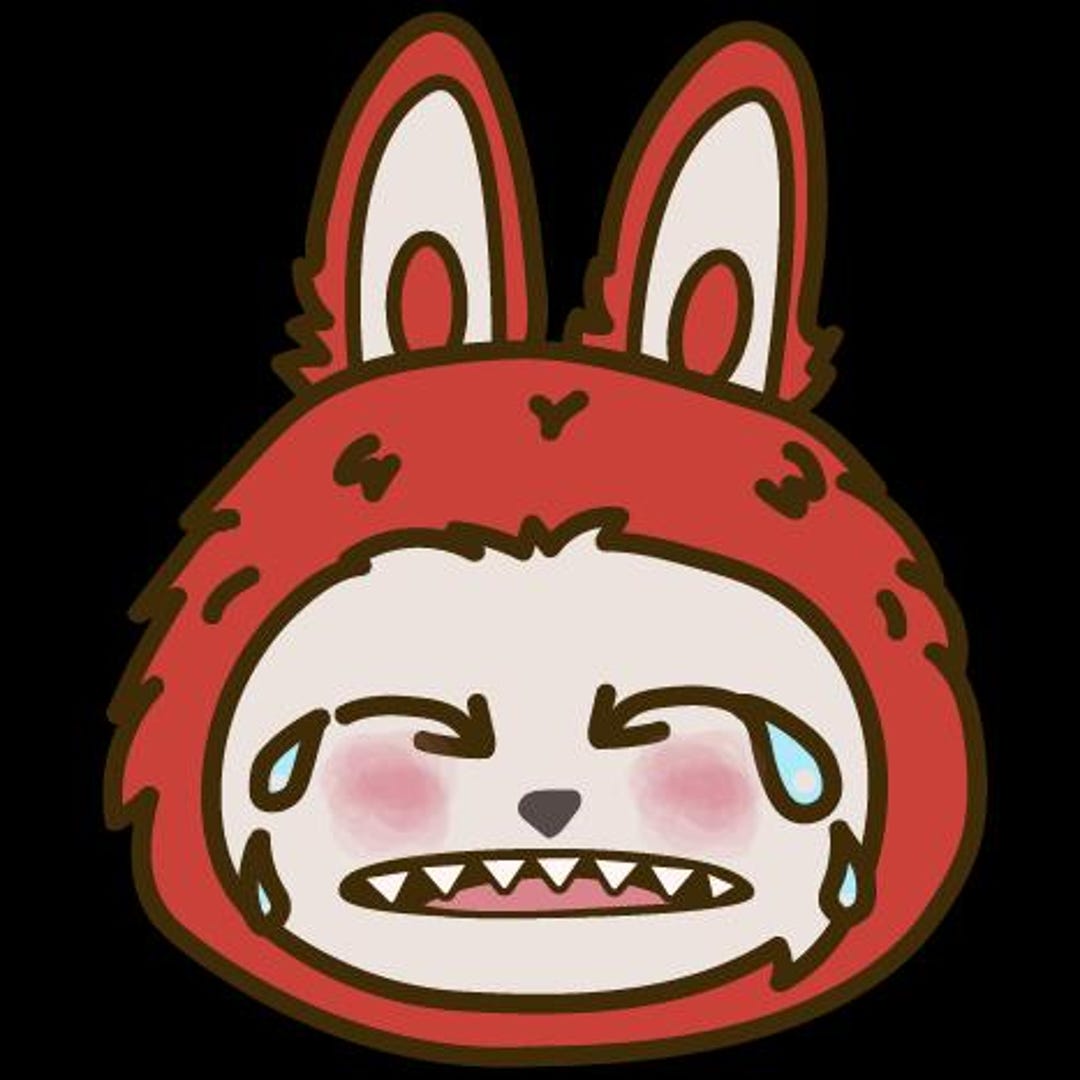 Labubu Red Crying Twitch Emote - Etsy