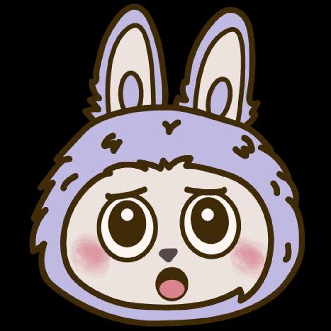 Labubu Lavendar Shocked Twitch Emote - Etsy