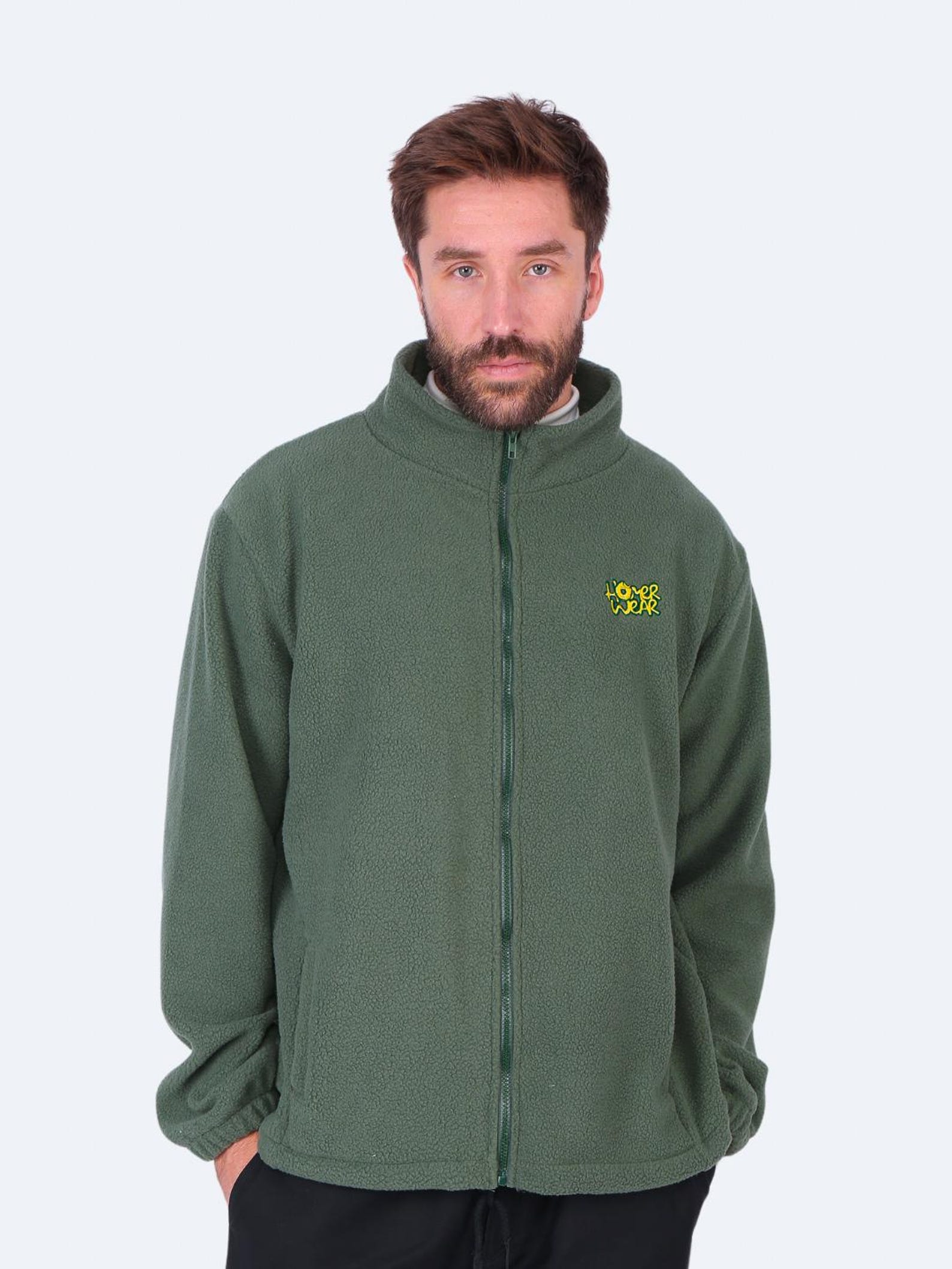 Oversized Teddy Jacket Homer Simpson Bush Meme Embroidered | Funny ...