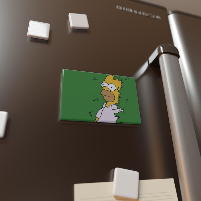 Homer Simpson Bush Meme Magnet - Funny Disappearing Homer Fridge Magnet ...