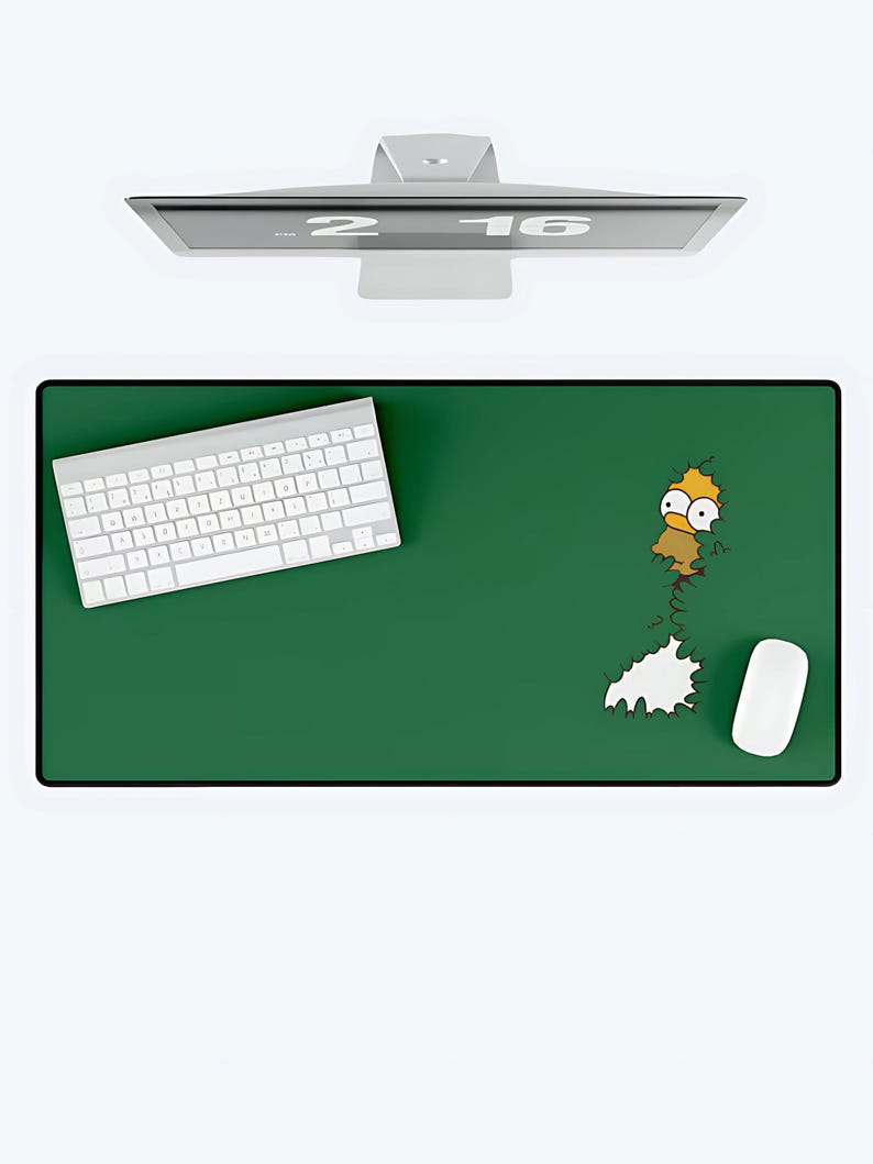 Homer Simpson Desk Mat Bush Meme Mouse Pad | Large Gaming Desk Pad ...