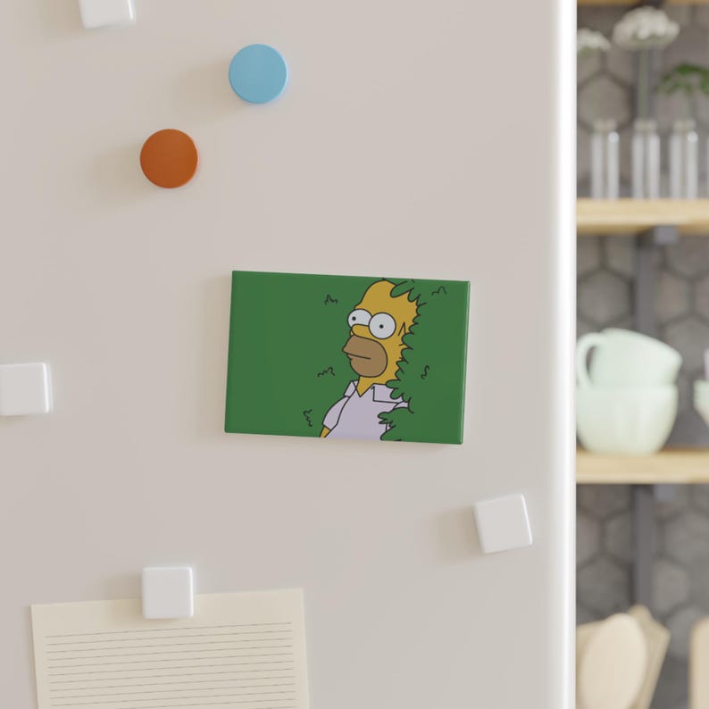 Homer Simpson Bush Meme Magnet - Funny Disappearing Homer Fridge Magnet ...