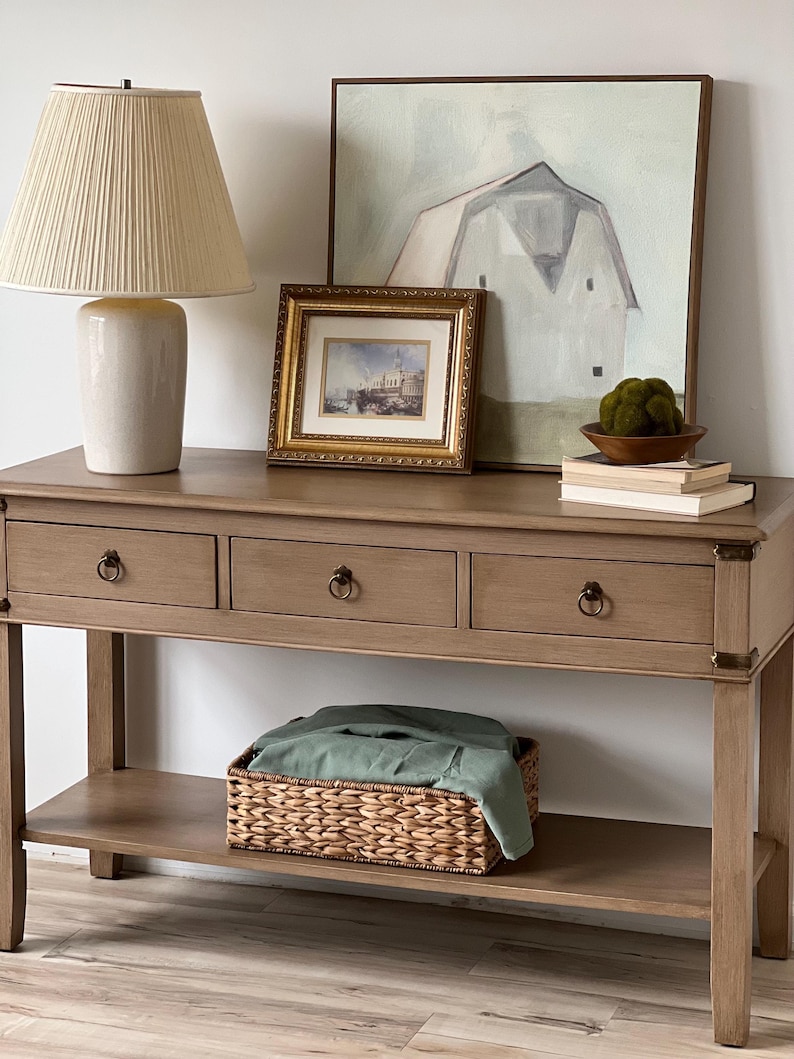 SOLD! SOLD! Cadenza Table Hand Painted Pottery Barn Wood Faux - Etsy