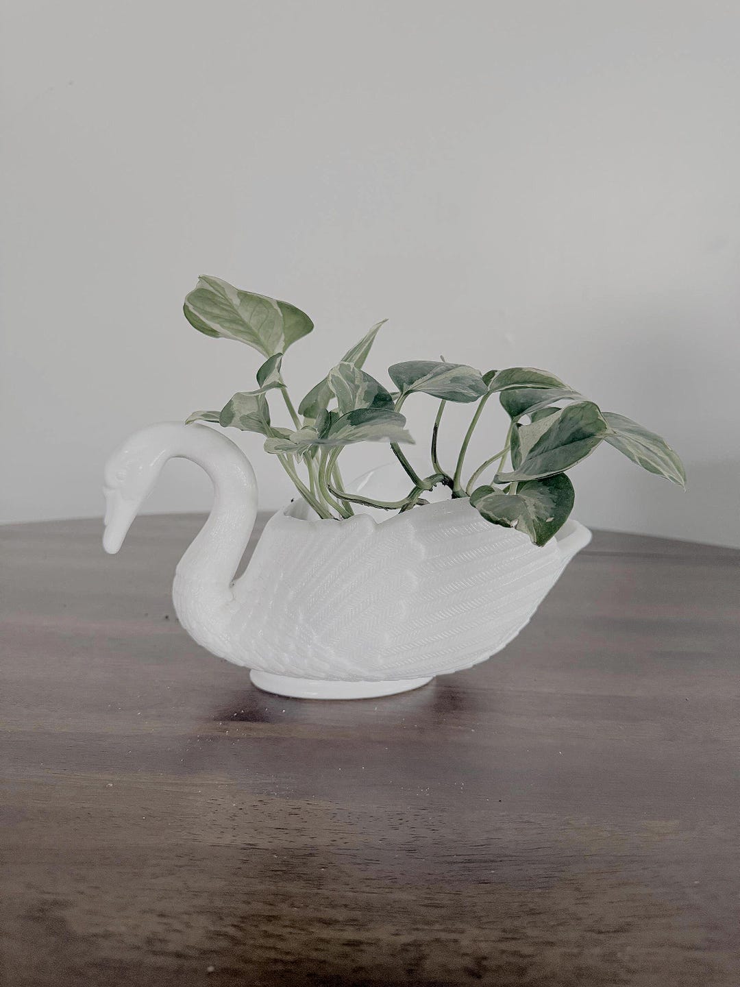 Vintage Ceramic Swan Planter - Etsy