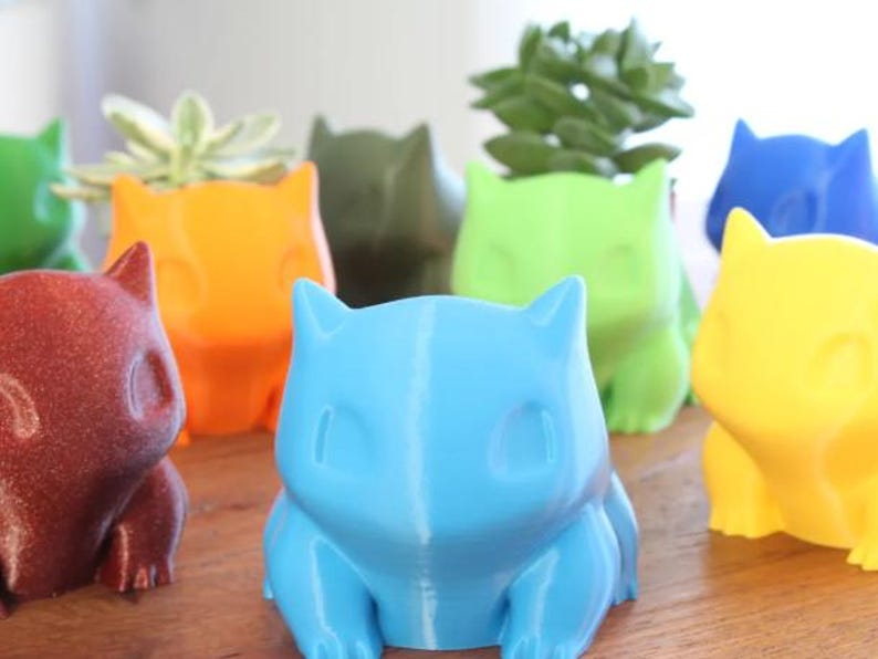 Bulbasaur Planter STL File – 3D Printable Pokemon Plant Pot, Cute ...