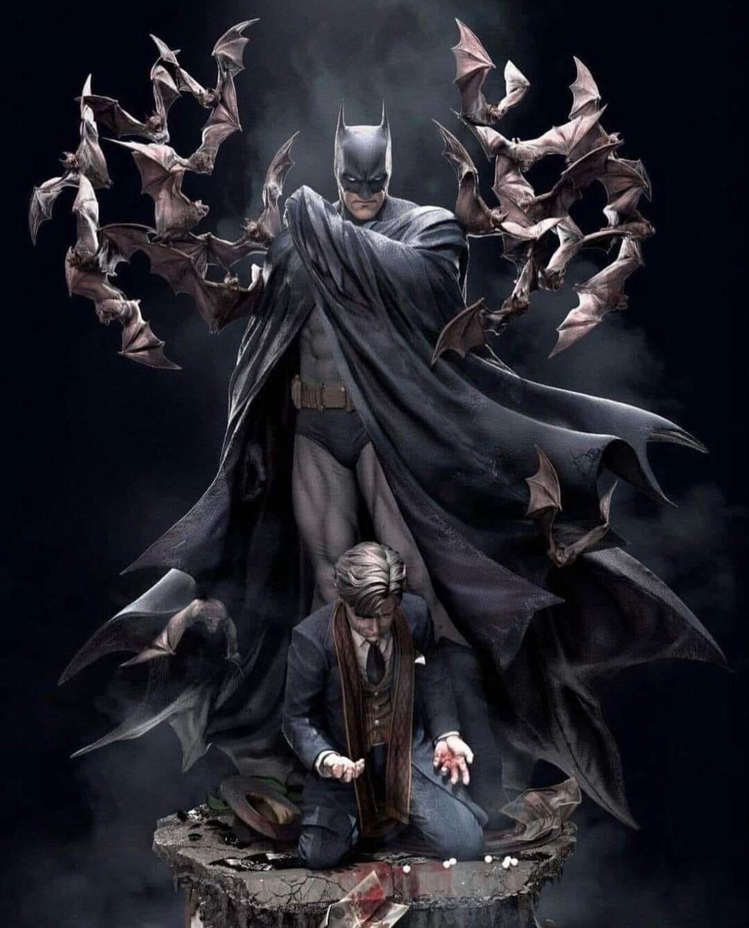 Batman STL File – 3D Printable Hero Statue With Bats – Dark Knight ...