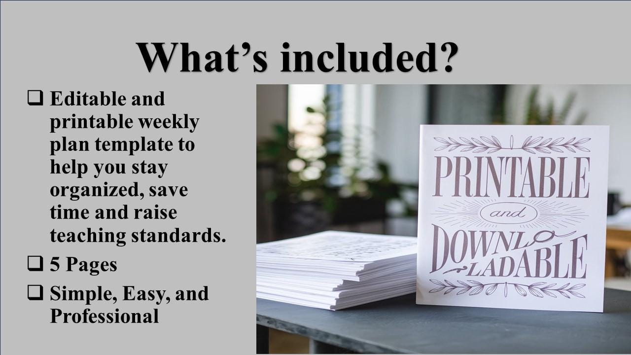 Editable Weekly Plan Template | Microsoft Word| Digital and Printable ...