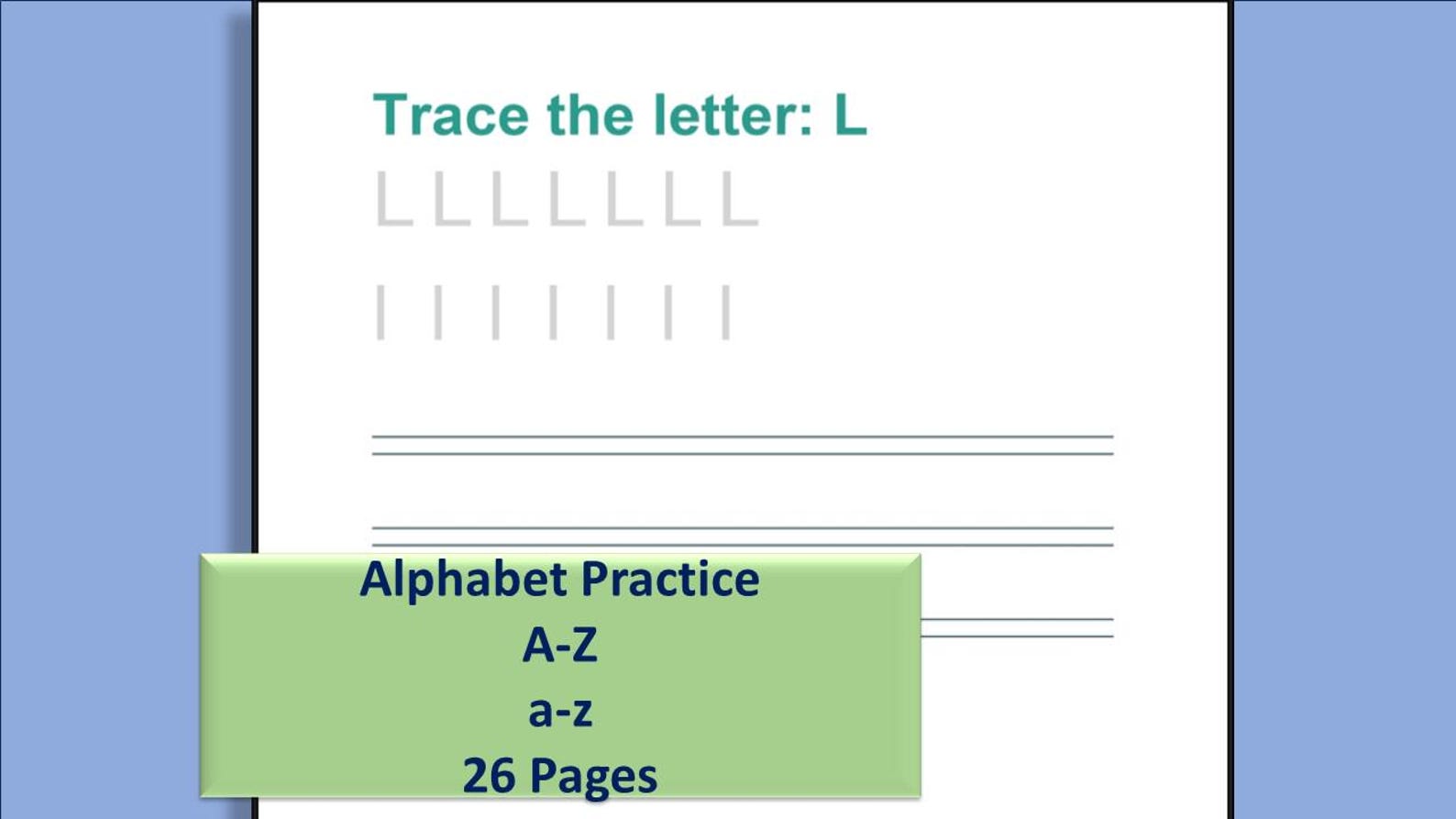 Alphabet Tracing Worksheets | Upper & Lowercase Letter Practice ...