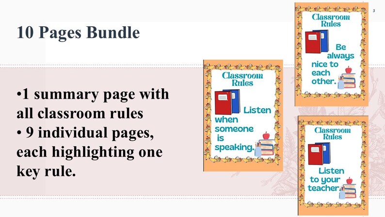 Classroom Rules Posters Bundle | Back to School Decor | Behavior ...